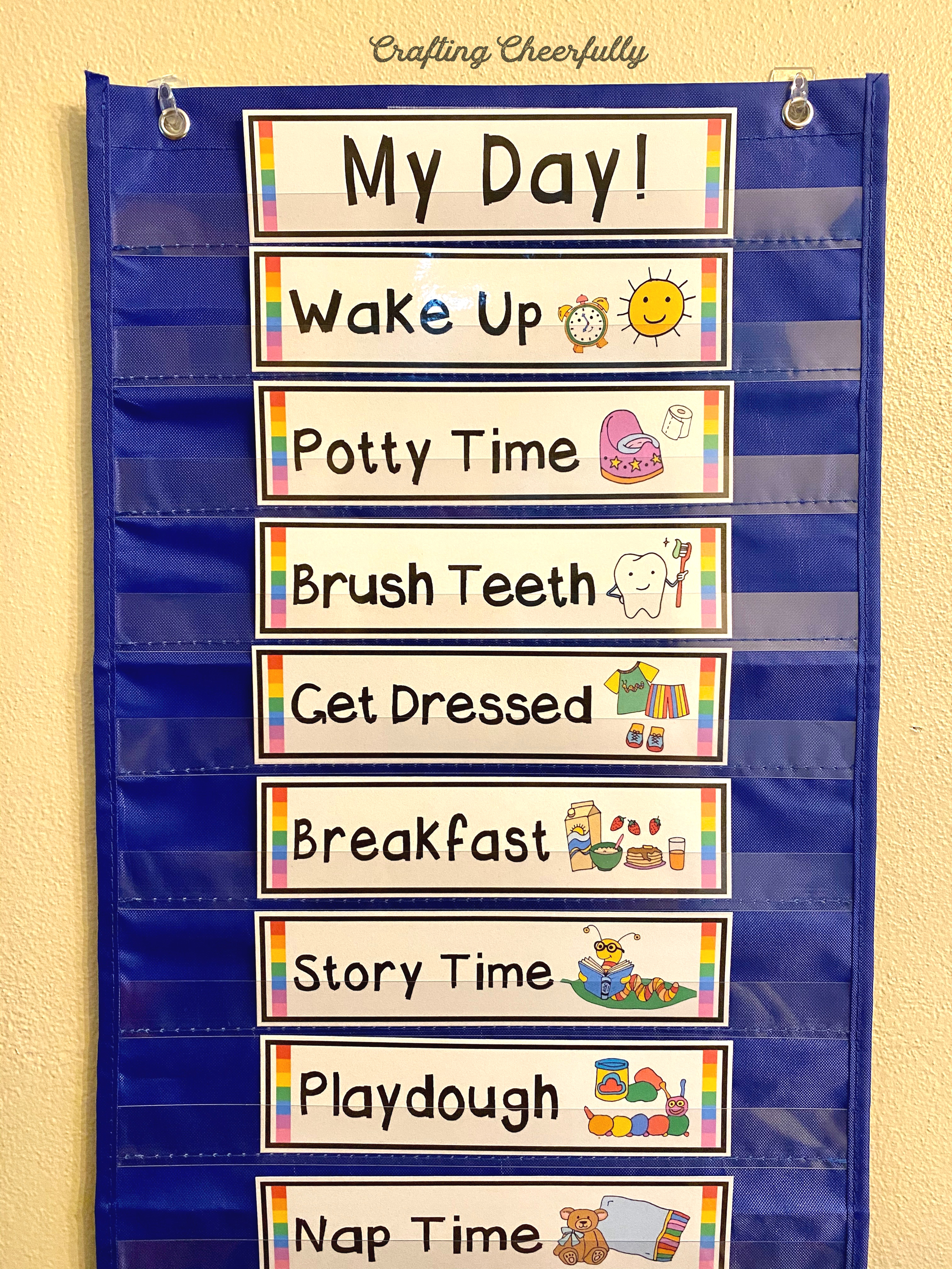 Visual Schedule Cards Crafting Cheerfully