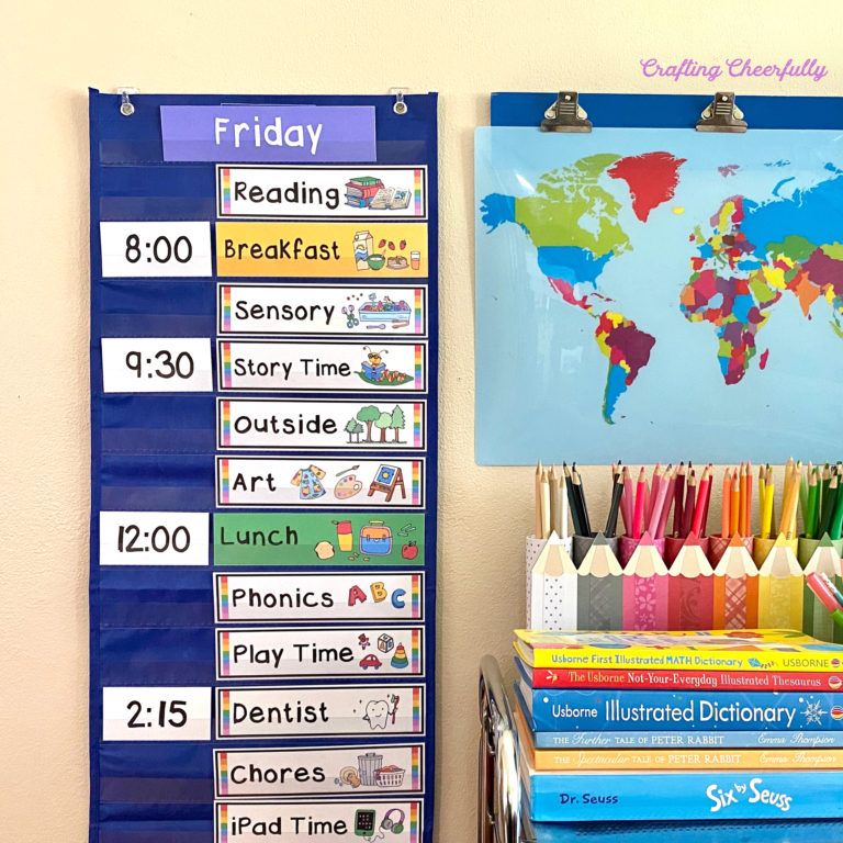 Visual Schedule Cards - Crafting Cheerfully