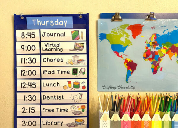 Visual Schedule Cards - Crafting Cheerfully