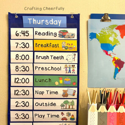 Preschool Learning Calendar Cards! - Crafting Cheerfully