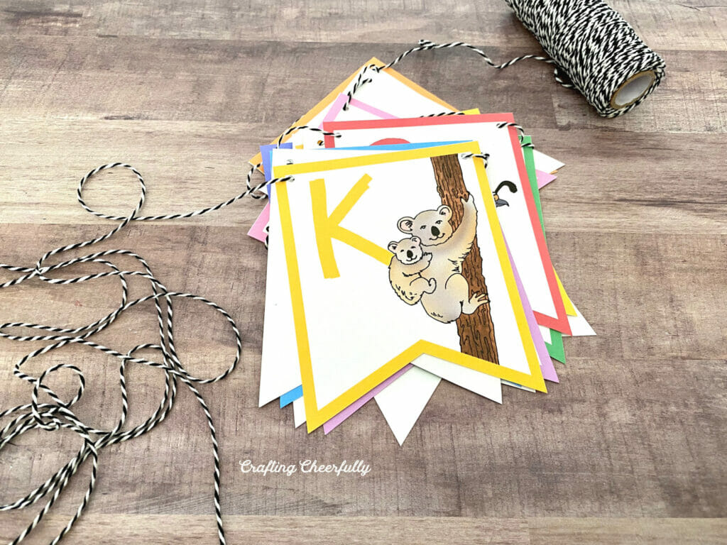 DIY ABC Animal Banner - Printable Pennants by Crafting Cheerfully
