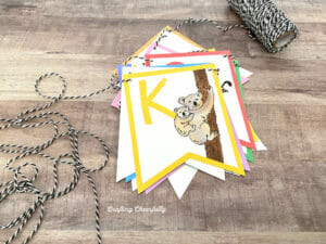 DIY ABC Animal Banner - Printable Pennants by Crafting Cheerfully