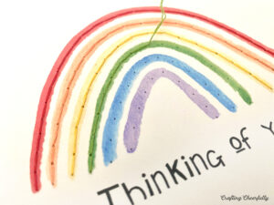 Free Printable Rainbow Card - Crafting Cheerfully