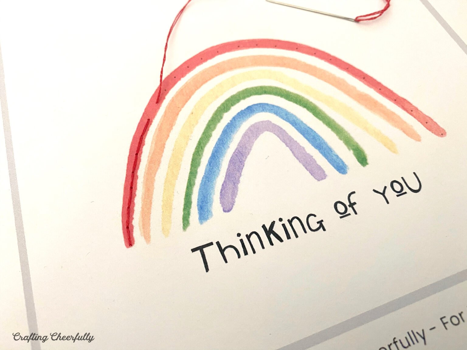 Free Printable Rainbow Card - Crafting Cheerfully