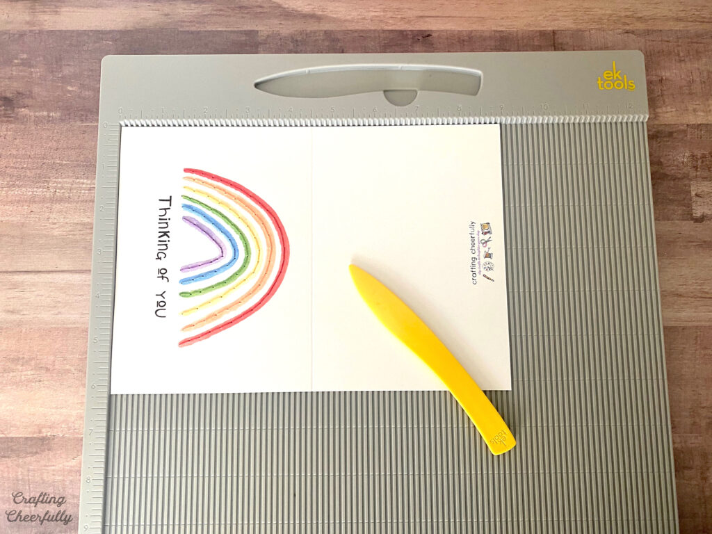 Free Printable Rainbow Card - Crafting Cheerfully