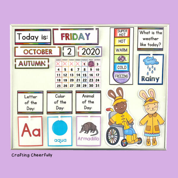 How to Make a Daily Calendar For Kids - Crafting Cheerfully
