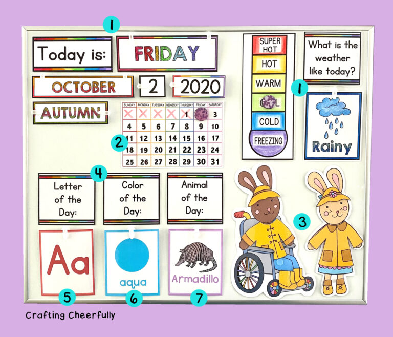 How to Make a Daily Calendar For Kids - Crafting Cheerfully