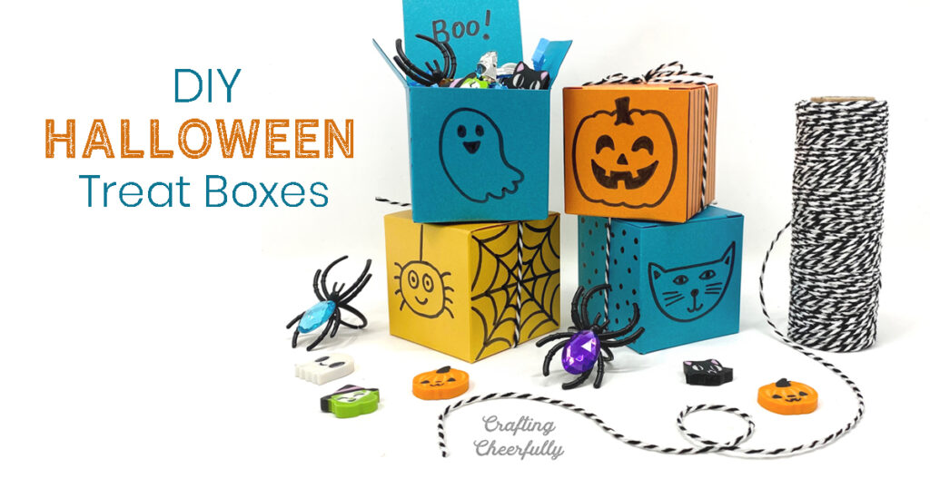 How to Make Halloween DIY Treat Boxes - Crafting Cheerfully