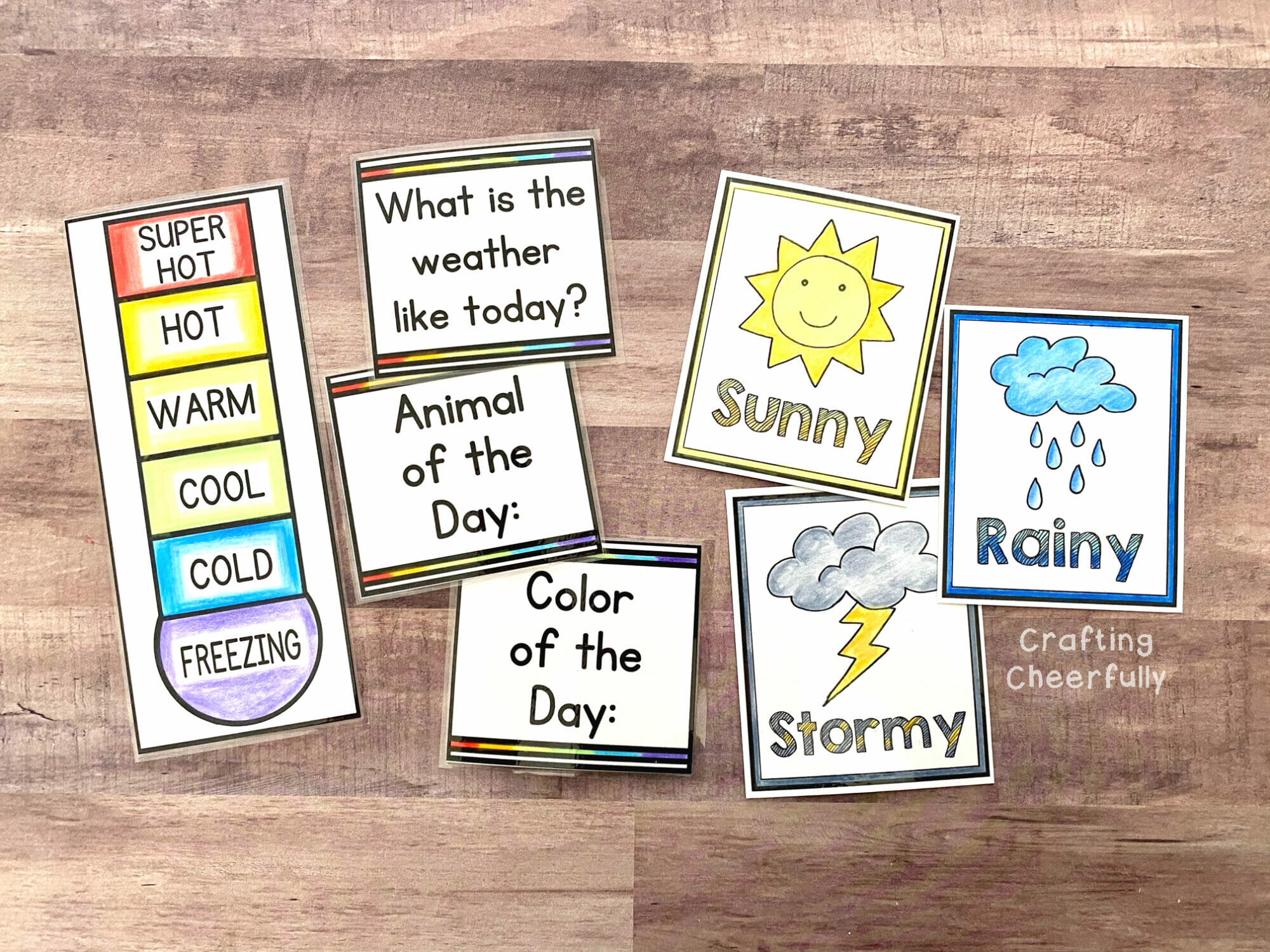 How to Make a Daily Calendar For Kids - Crafting Cheerfully