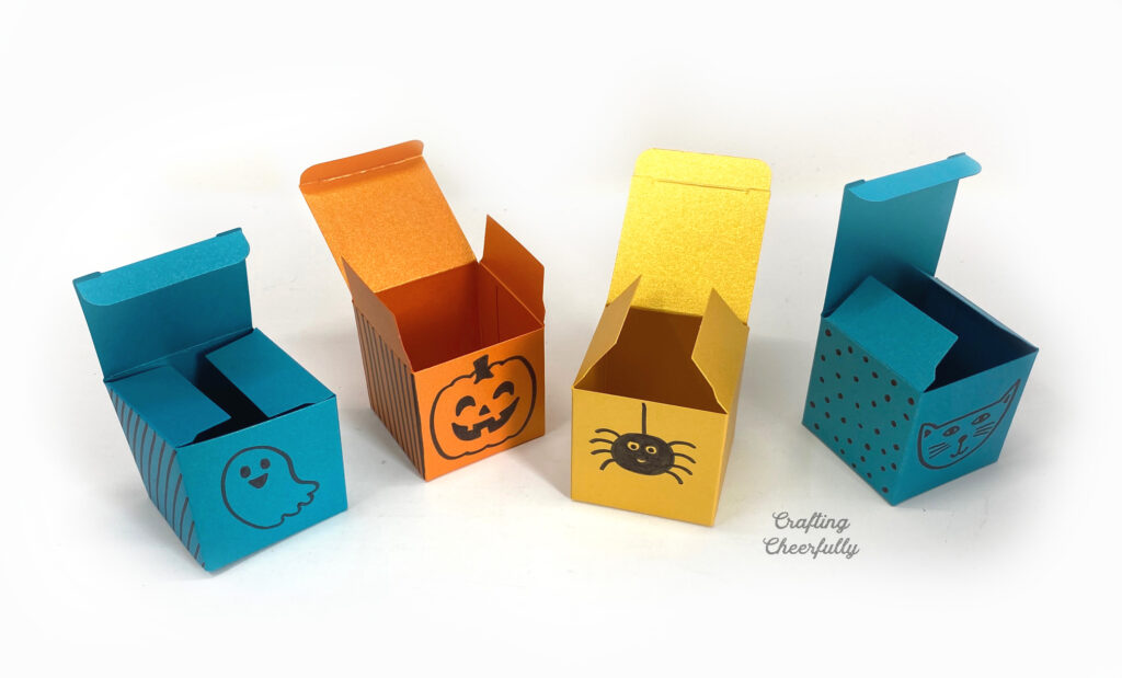 How to Make Halloween DIY Treat Boxes - Crafting Cheerfully