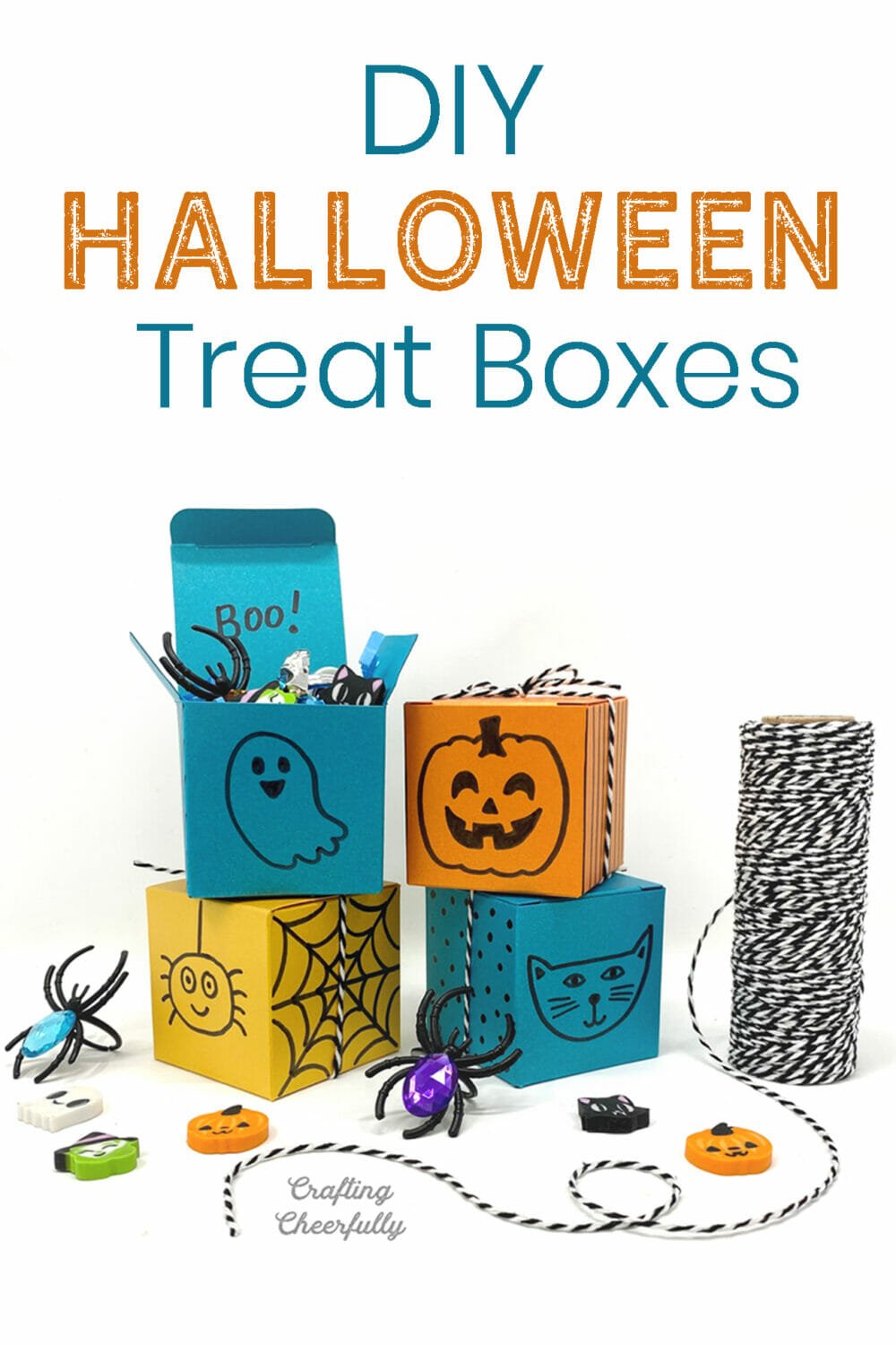 How to Make Halloween DIY Treat Boxes - Crafting Cheerfully