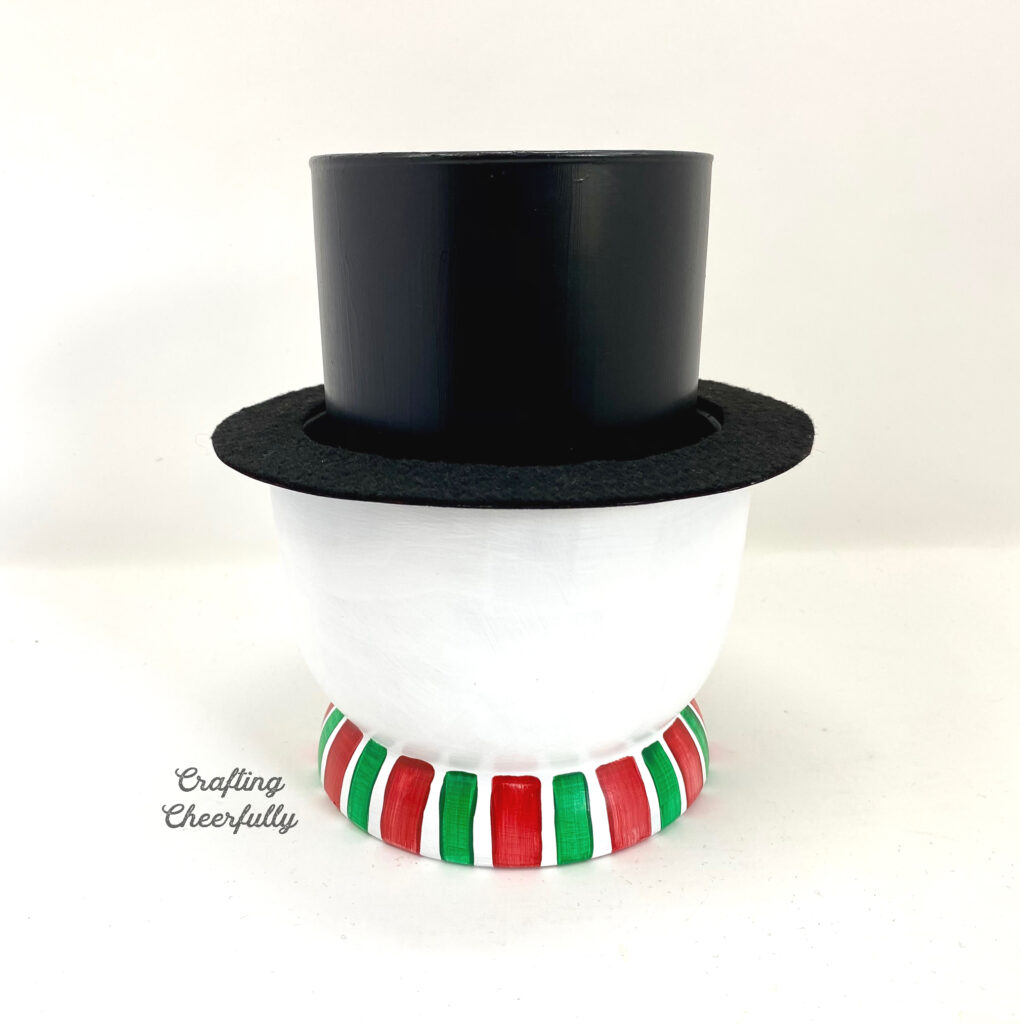 DIY Snowman Vase - A Cute Holiday Centerpiece - Crafting Cheerfully