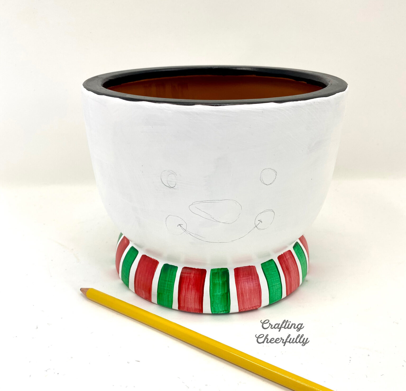 DIY Snowman Vase - A Cute Holiday Centerpiece - Crafting Cheerfully