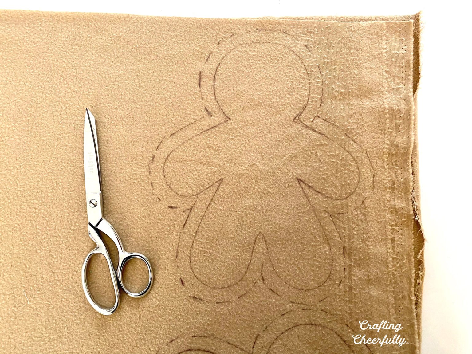 Fleece Gingerbread Stuffies - Free Sewing Pattern - Crafting Cheerfully