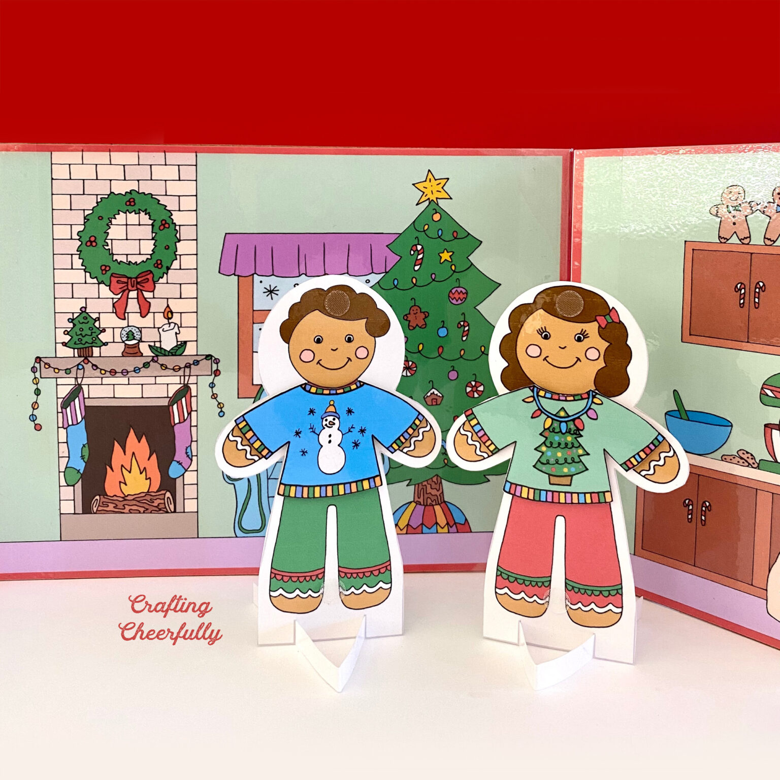 Gingerbread Kid Paper Dolls - Printables for Pretend Play - Crafting ...