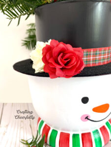 DIY Snowman Vase - A Cute Holiday Centerpiece - Crafting Cheerfully