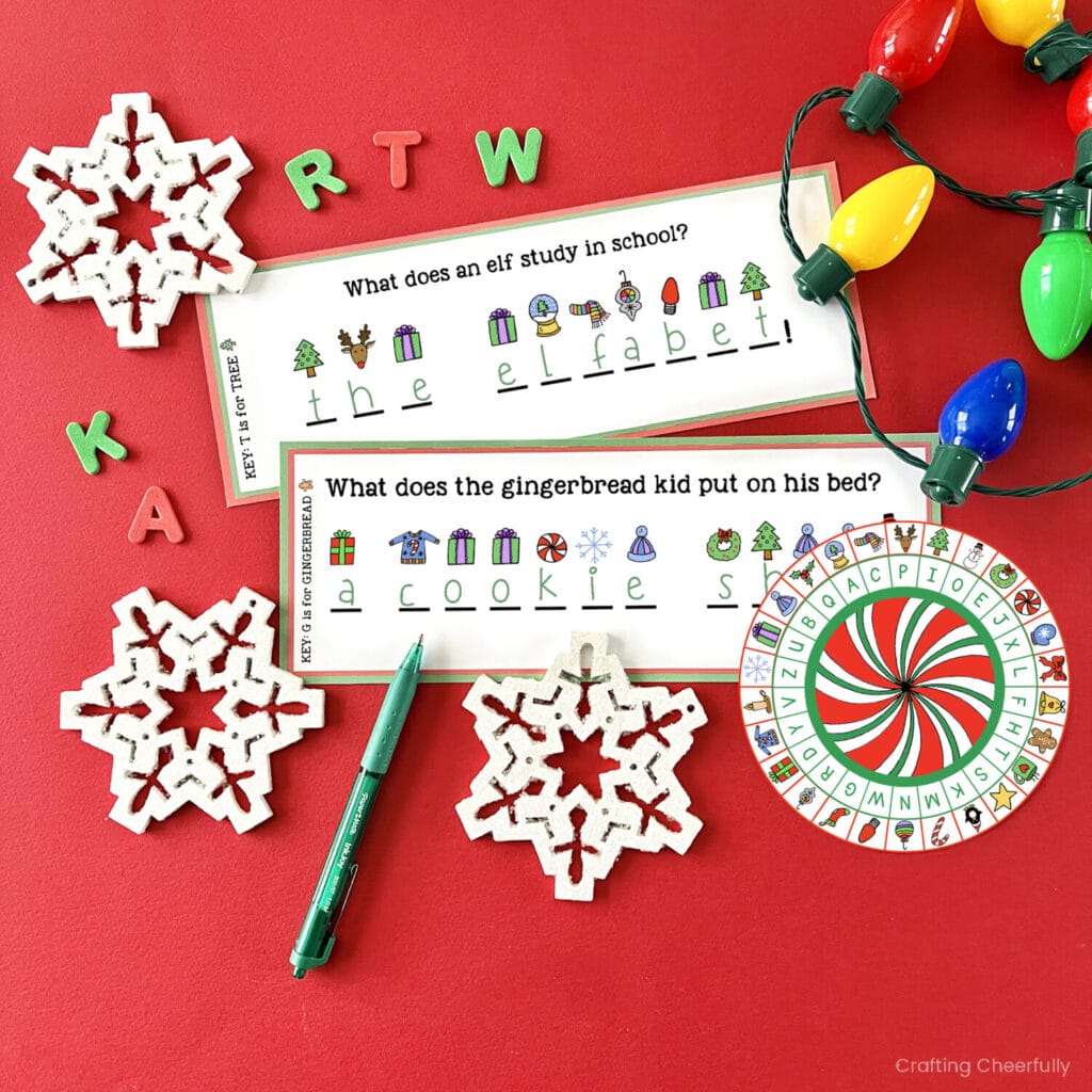 Christmas Secret Decoder Wheel Printables - Crafting Cheerfully
