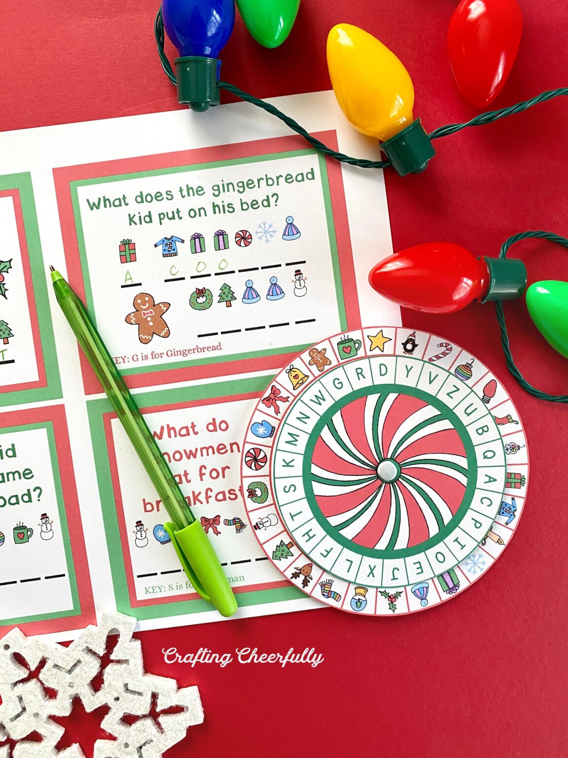 Christmas Secret Decoder Wheel - Free Christmas Printable - Crafting ...