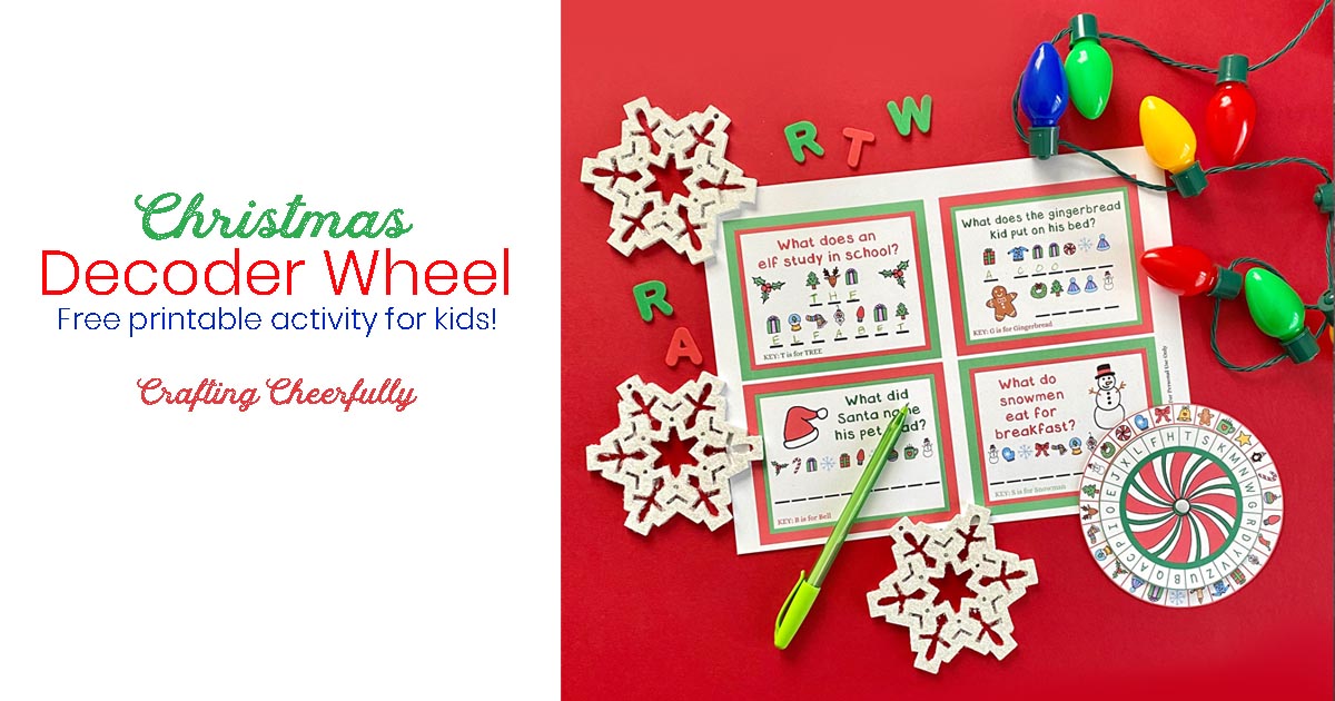 Christmas Secret Decoder Wheel - Free Christmas Printable - Crafting ...