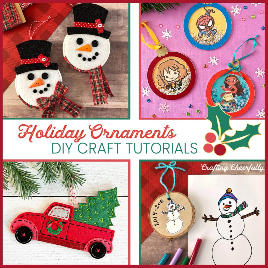 25+ Handmade Christmas Ornaments - Crafting Cheerfully