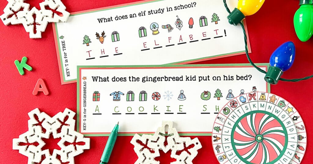 Christmas Secret Decoder Wheel Printables - Crafting Cheerfully