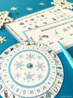 Winter Decoder Wheel - Winter Worksheet for Kids - Crafting Cheerfully