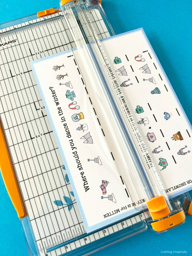 Winter Decoder Wheel - Winter Worksheet for Kids - Crafting Cheerfully