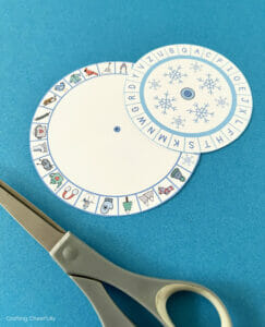 Winter Decoder Wheel - Winter Worksheet for Kids - Crafting Cheerfully
