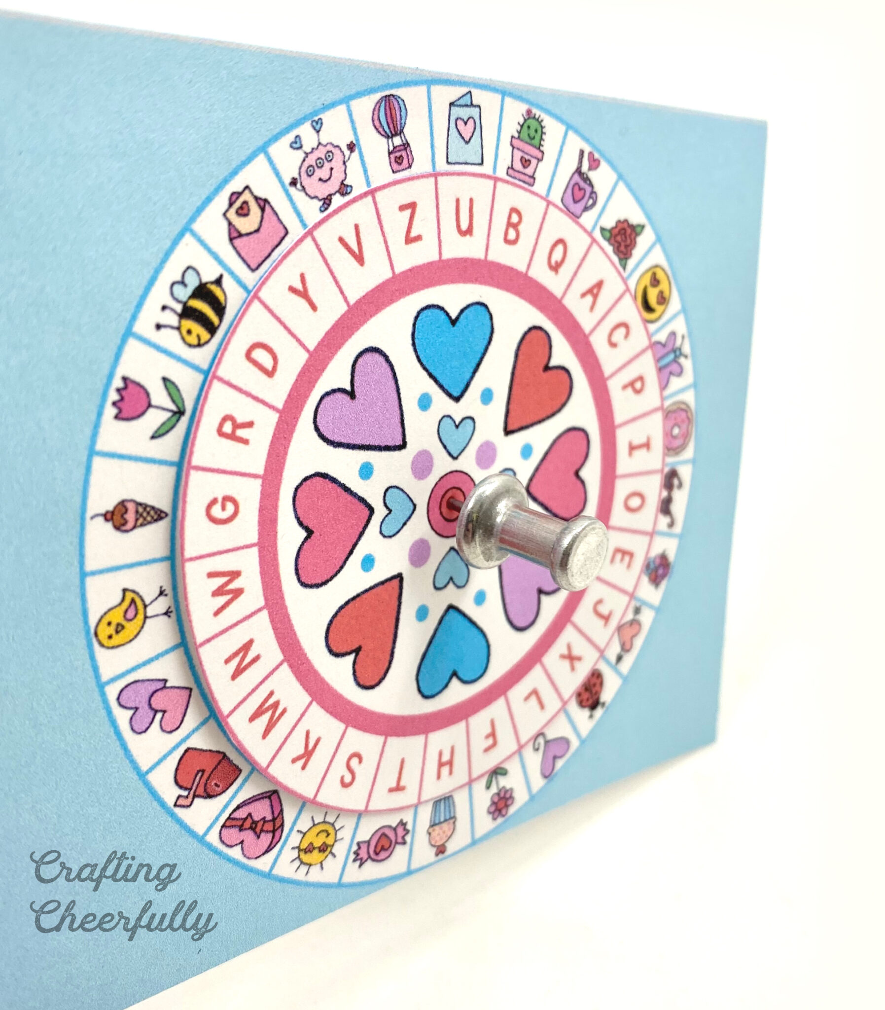 DIY Secret Decoder Wheel Classroom Valentines - Crafting Cheerfully