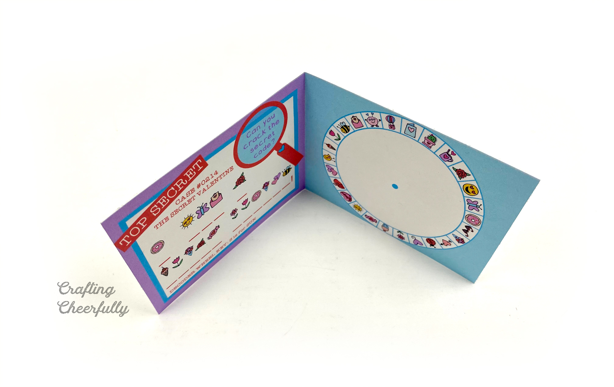 DIY Secret Decoder Wheel Classroom Valentines - Crafting Cheerfully