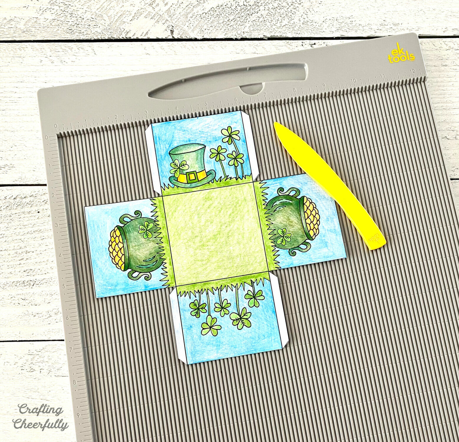 St. Patrick's Day Rainbow Basket Coloring Page - Crafting Cheerfully