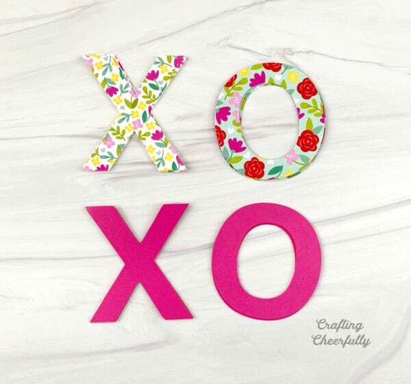 DIY XOXO Valentine's Day Banner - Crafting Cheerfully