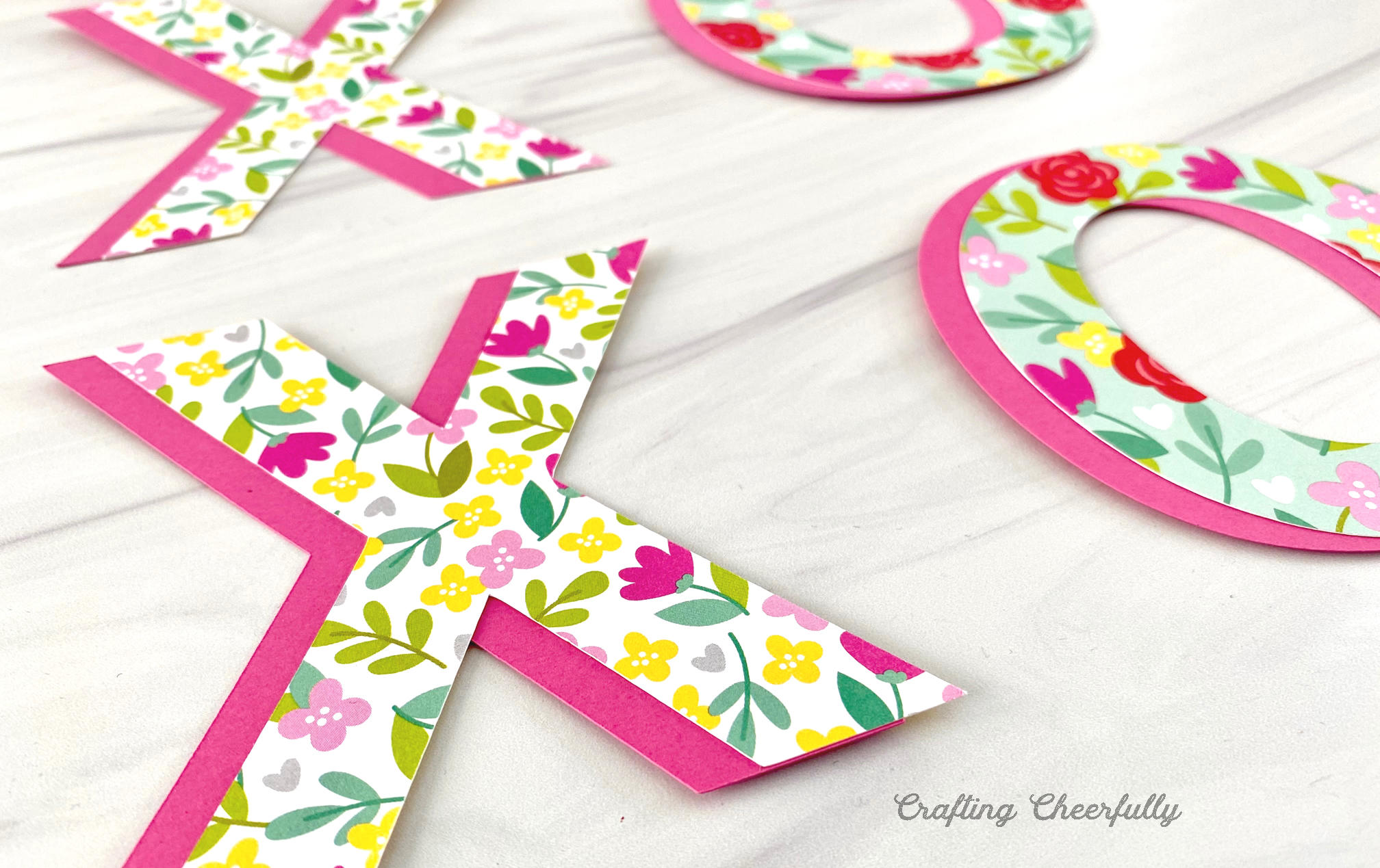 DIY XOXO Valentine's Day Banner - Crafting Cheerfully