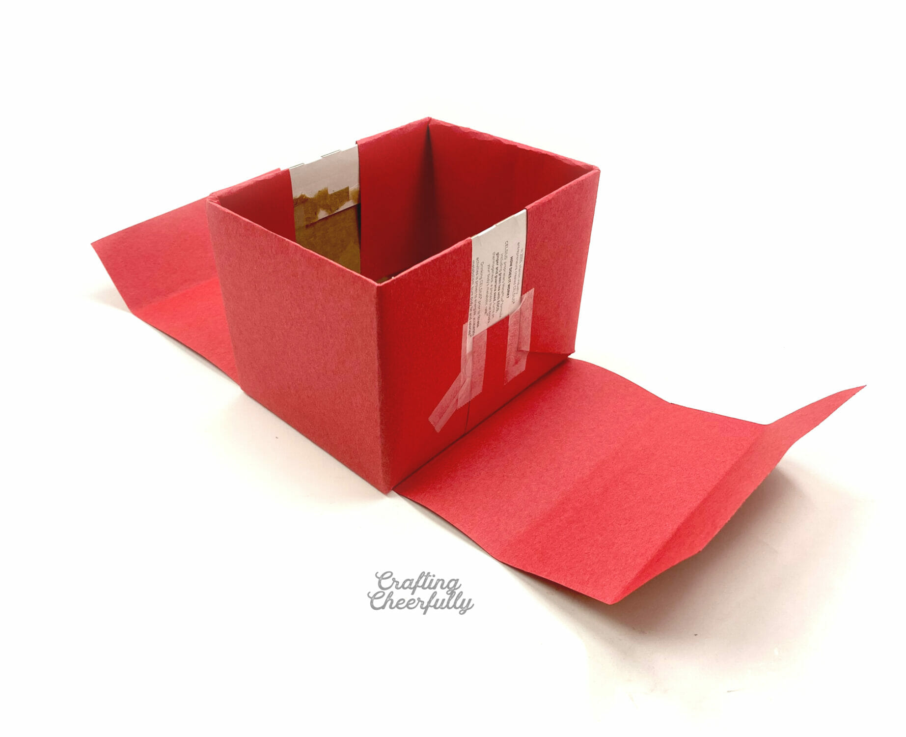 DIY Book Bin using Recycled Cardboard - Crafting Cheerfully