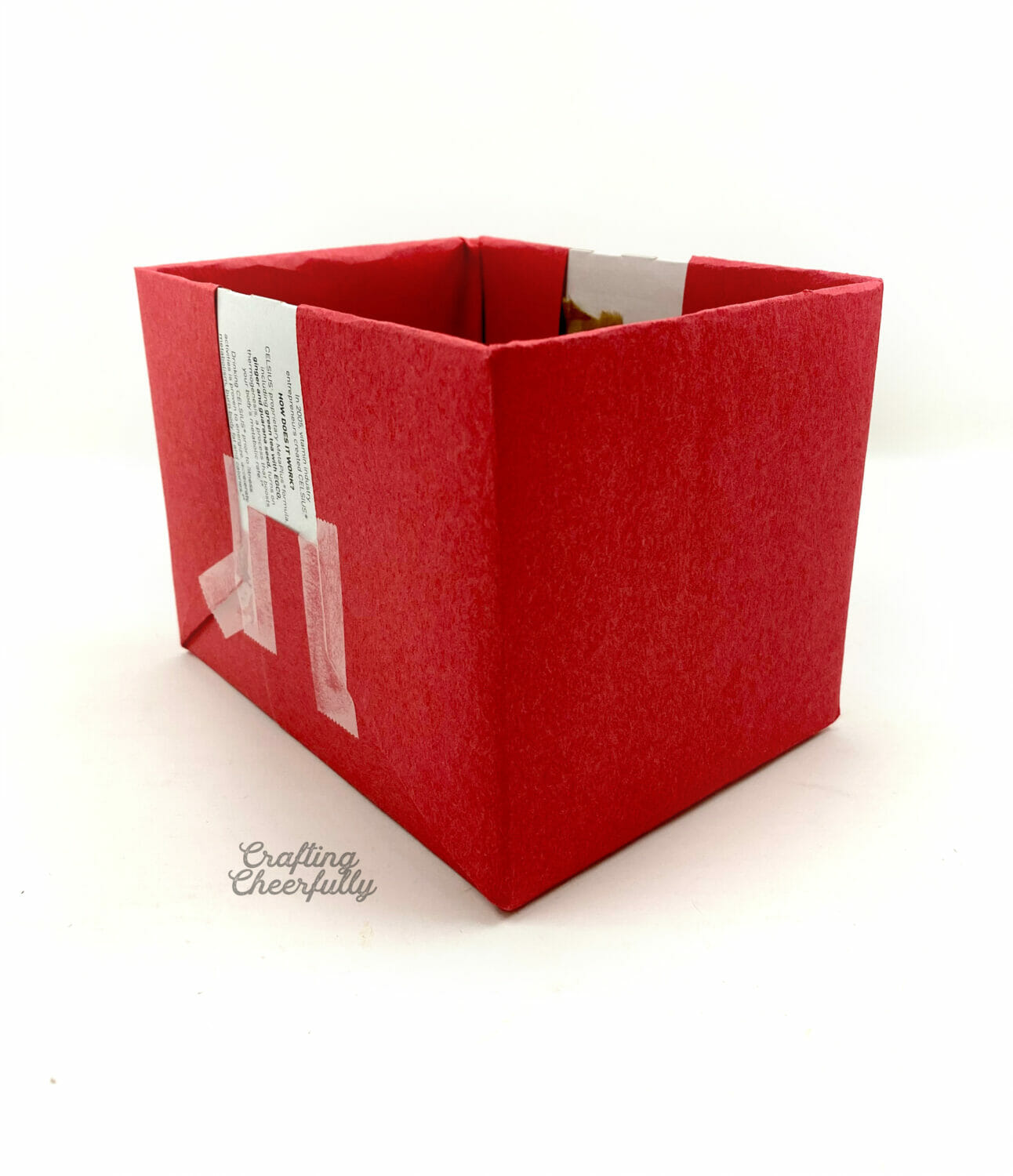 DIY Book Bin using Recycled Cardboard - Crafting Cheerfully