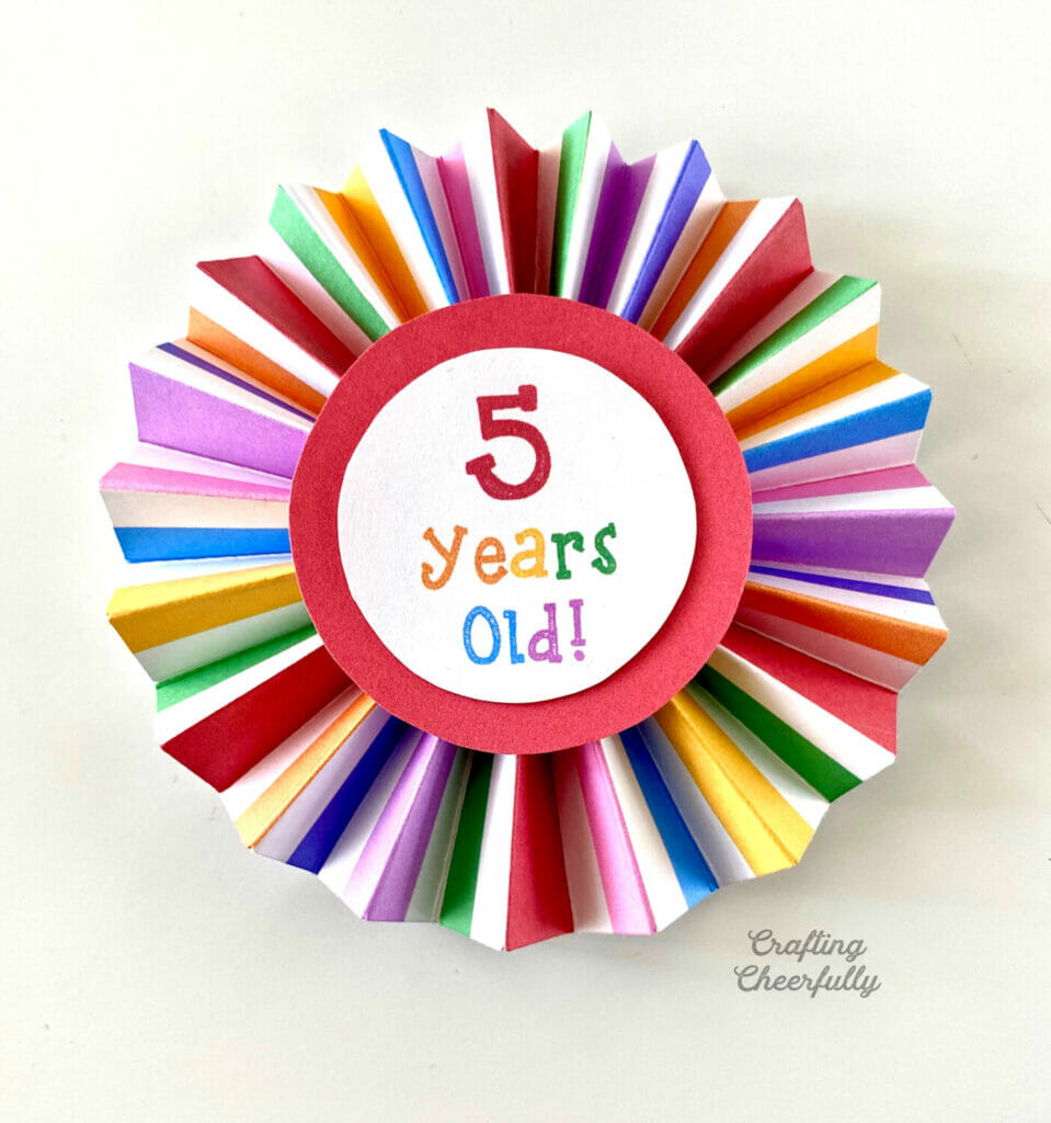 DIY Birthday Award Ribbon! - Crafting Cheerfully