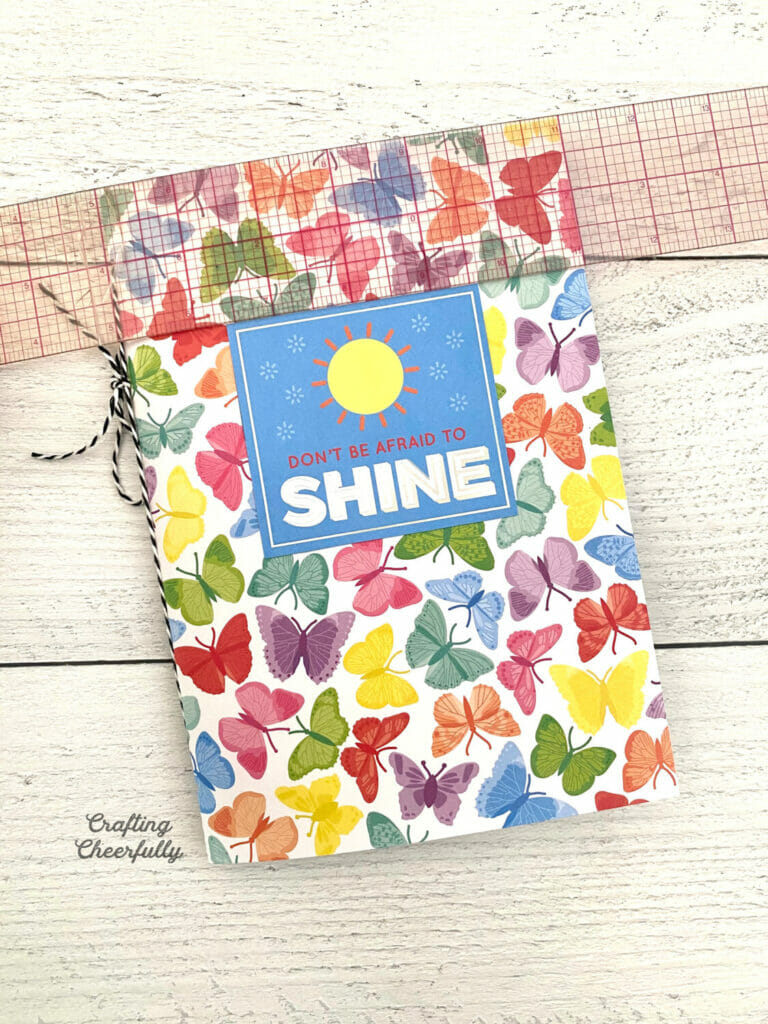 DIY Journal for Kids Using Scrapbook Paper - Crafting Cheerfully