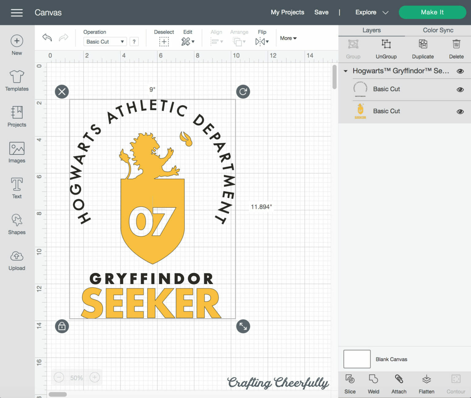 DIY Quidditch Shirt - Using Cricut Iron-On - Crafting Cheerfully