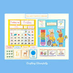 DIY Calendar Morning Board- Free Printables! - Crafting Cheerfully