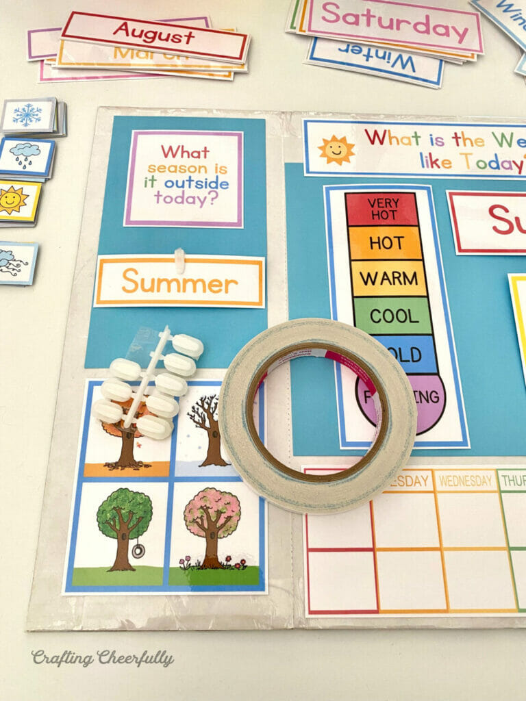 DIY Weather Calendar for Kids - Free Printables! - Crafting Cheerfully