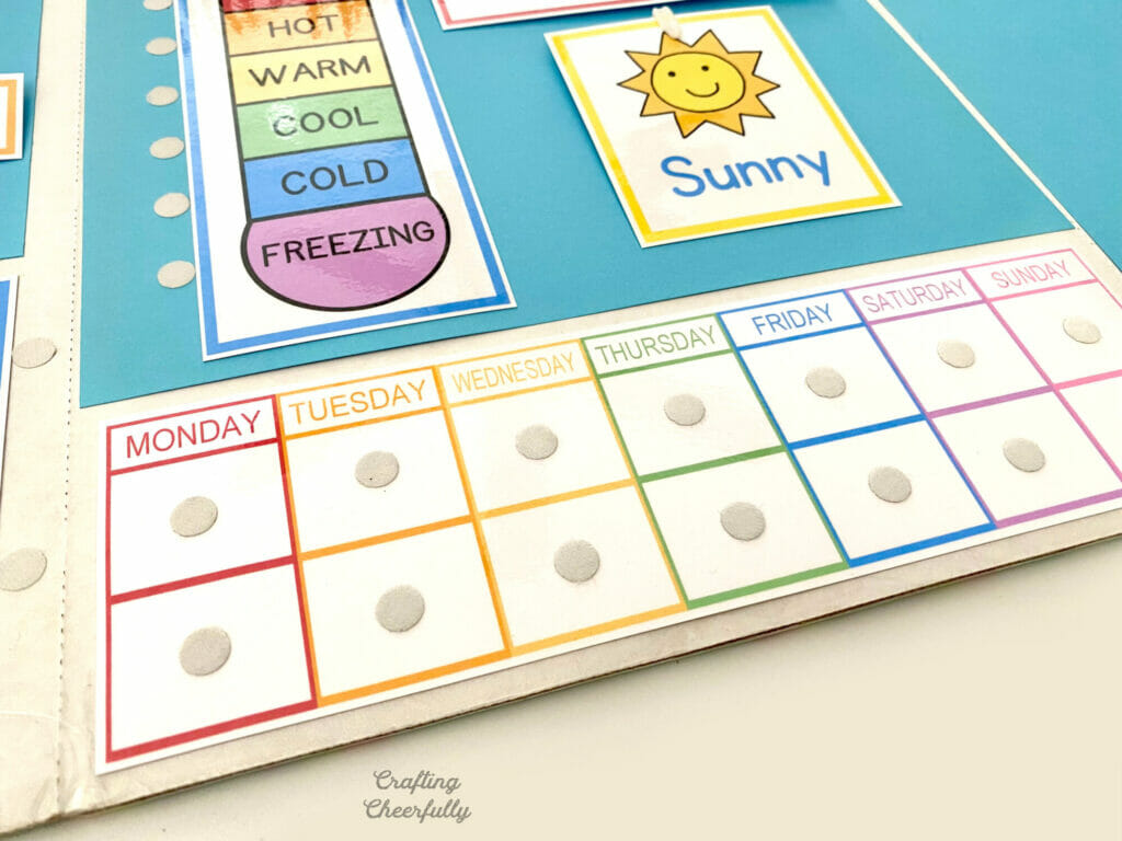 DIY Weather Calendar for Kids - Free Printables! - Crafting Cheerfully