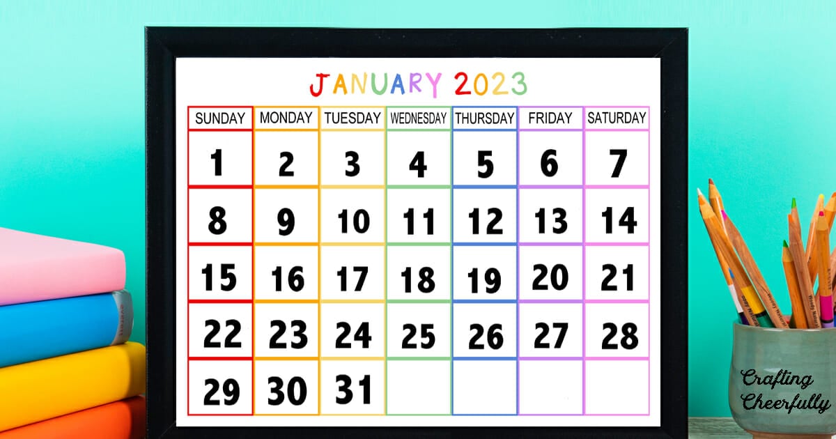 Calendar Clipart For Kids