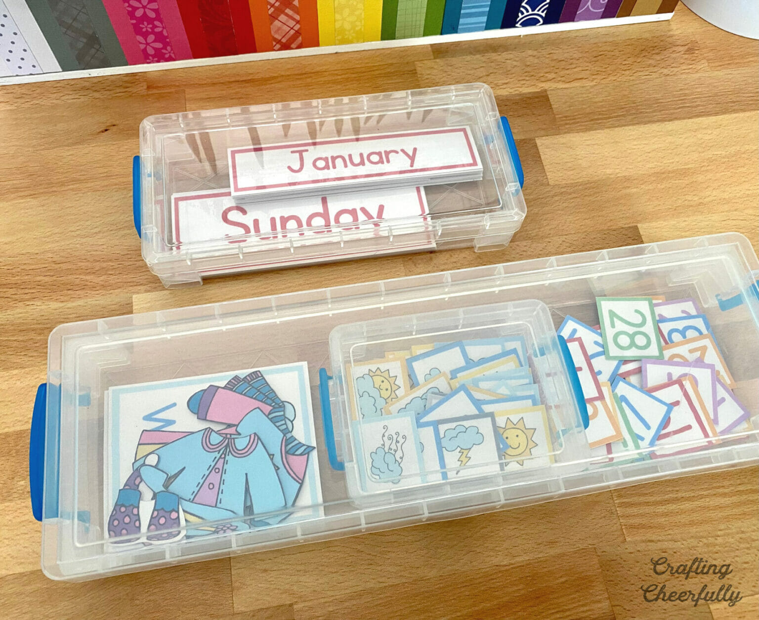 DIY Weather Calendar for Kids - Free Printables! - Crafting Cheerfully