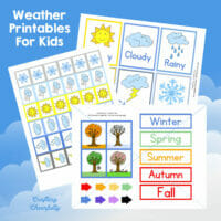 DIY Weather Calendar for Kids - Free Printables! - Crafting Cheerfully