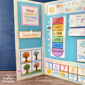 DIY Weather Calendar for Kids - Free Printables! - Crafting Cheerfully