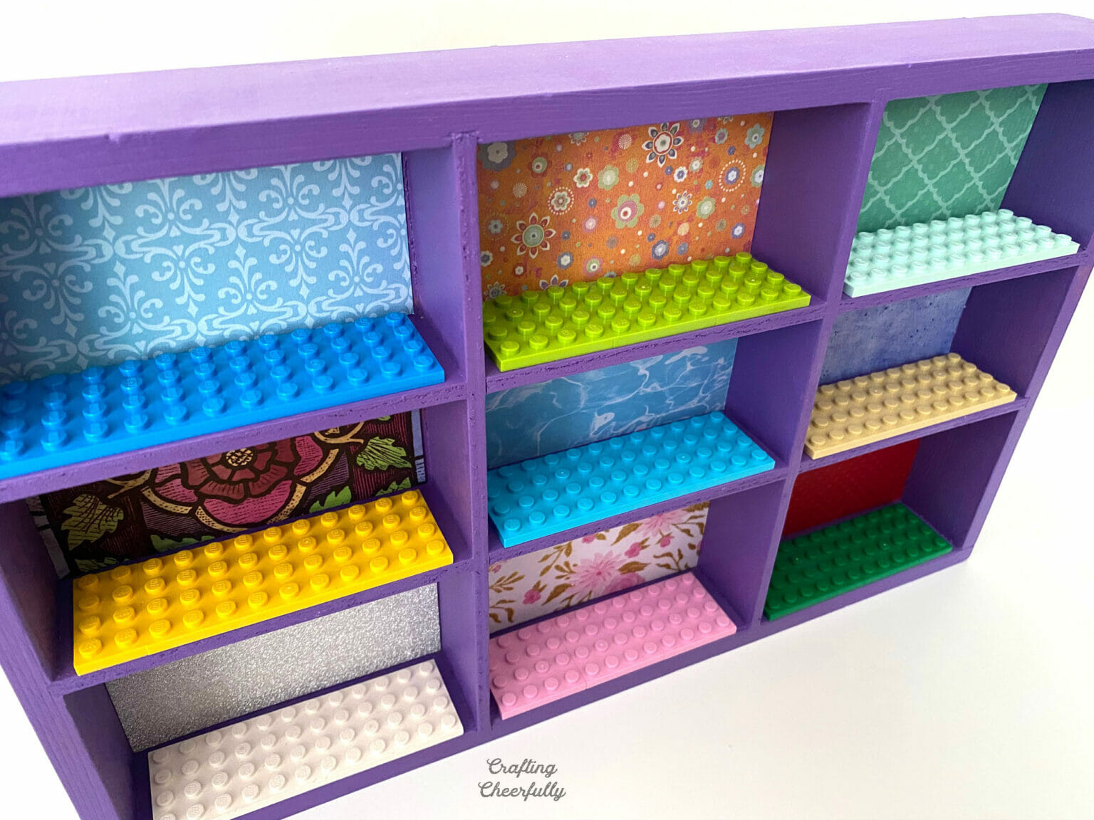 DIY LEGO Minifigure Display Case - Crafting Cheerfully