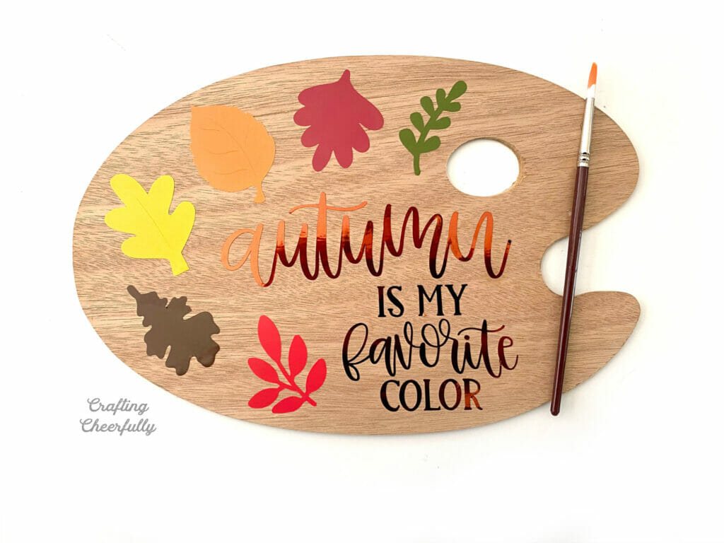 Celebrate Fall Colors with an Autumn Paint Palette Sign - Crafting ...