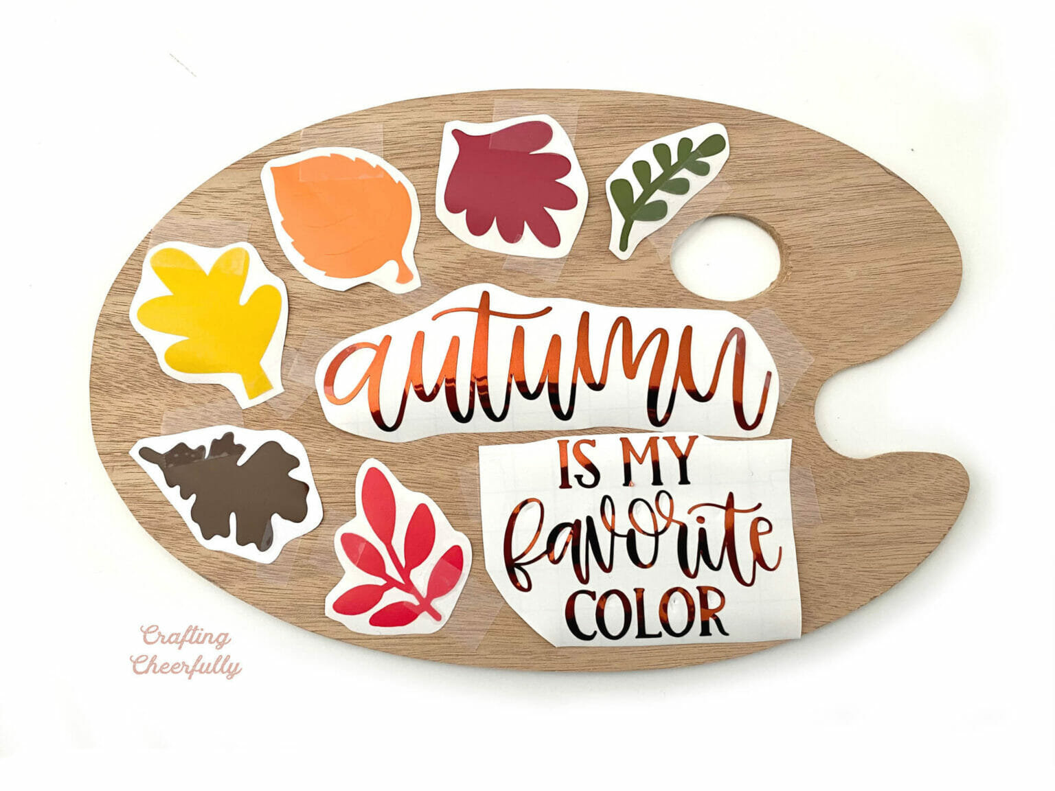 Celebrate Fall Colors with an Autumn Paint Palette Sign - Crafting ...
