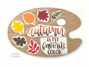 Celebrate Fall Colors with an Autumn Paint Palette Sign - Crafting ...