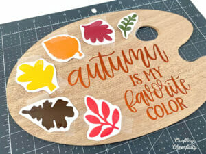 Celebrate Fall Colors with an Autumn Paint Palette Sign - Crafting ...